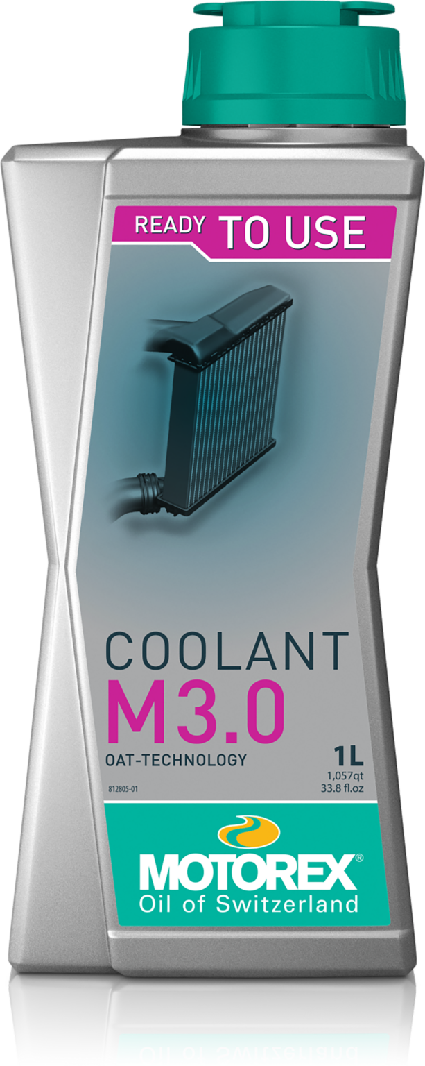 Motorex Coolant M3.0 Ready To Use 1L - Long-Life Ethylene Glycol ...